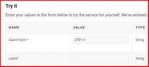 API - Address Complete