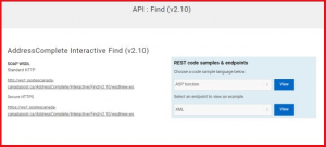 API - Address Complete