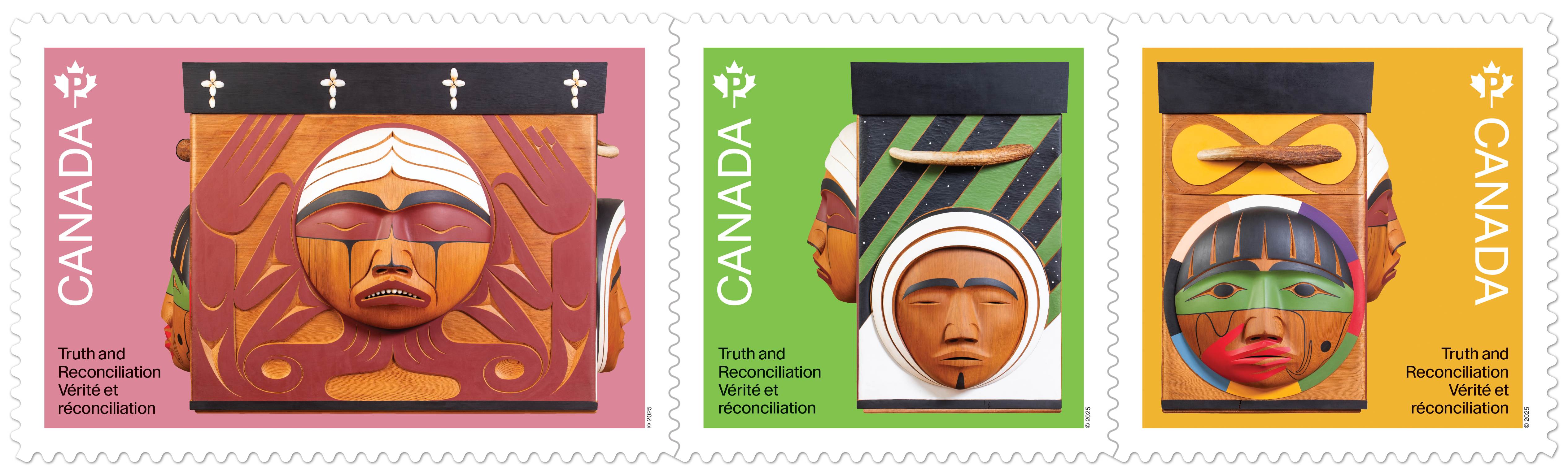 New Truth and Reconciliation stamps focus on the Bentwood Box | Canada Post