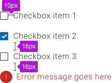 Checkboxes | Canada Post